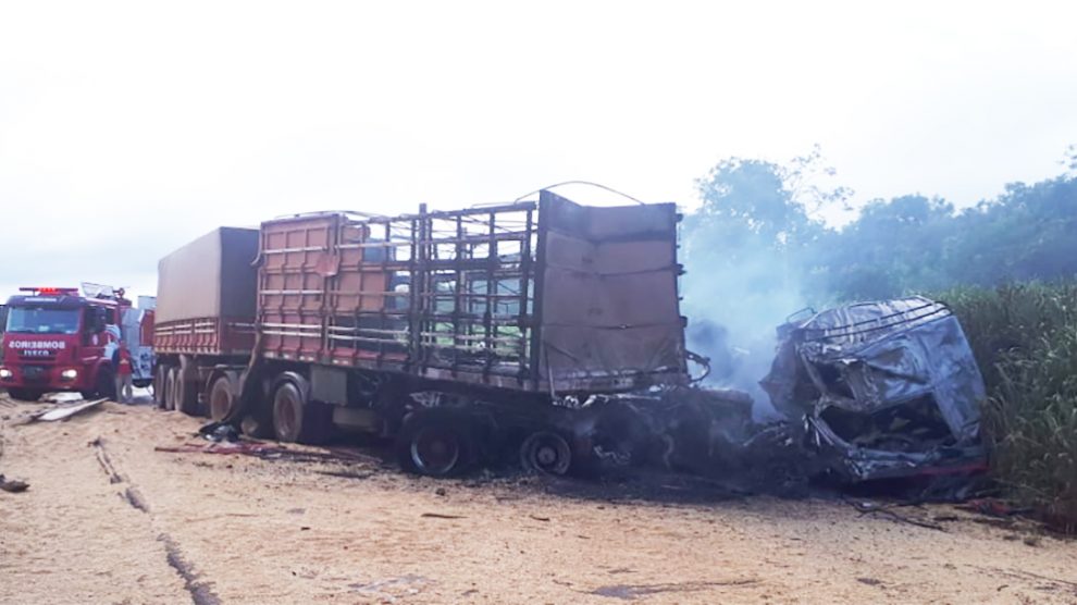 Motorista morre carbonizado em acidente com carreta em Mato Grosso – Só Notícias