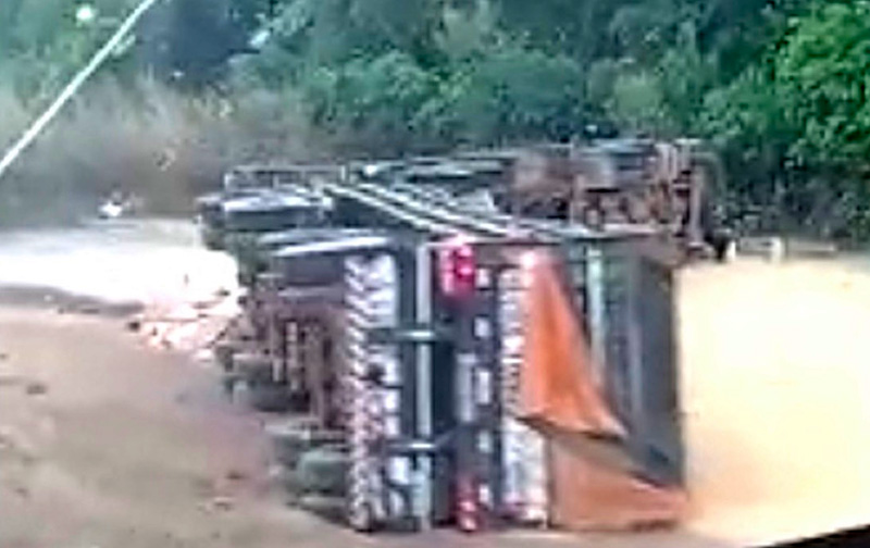 Motorista fica ferido em colisão frontal entre carro e carreta na BR-163 no Nortão | Só Notícias