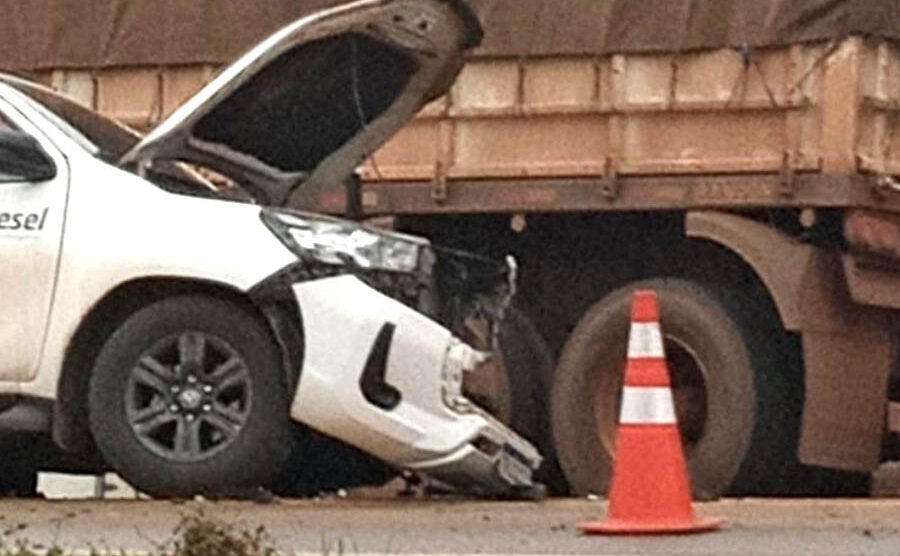 Acidente entre caminhonete e duas carretas na 163 deixa um ferido em Lucas do Rio Verde – Só ...