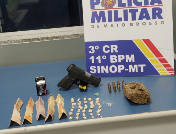Dois Suspeitos De Envolvimento Em Homicídios São Presos Em Sinop Arma